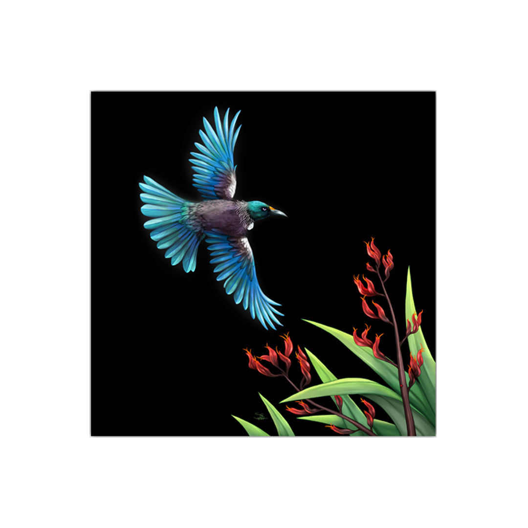 Tui in Flight LED Canvas – Moments In Time